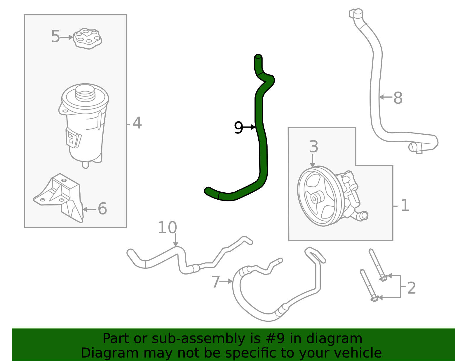 2011-2025 Ford Power Steering Return Hose RC2Z-3A713-C | TascaParts.com