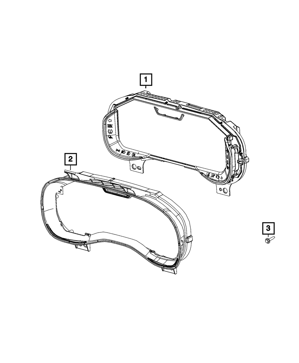 2023-2025 Ram Instrument Cluster Mask And Lens 68620865AA | Mopar eStore