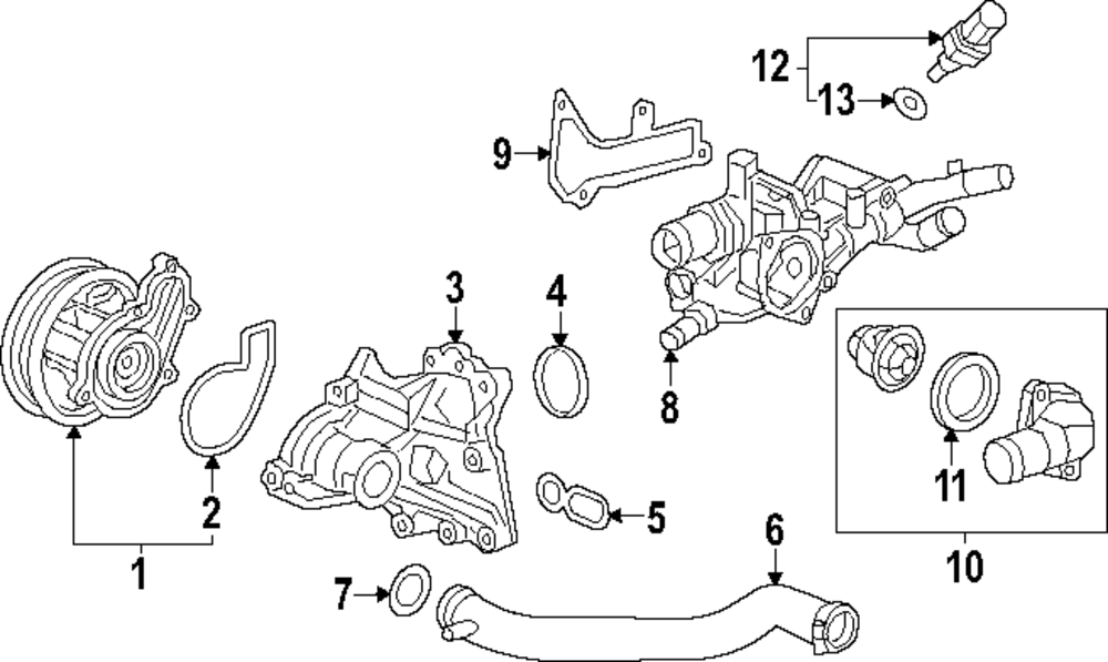 2023-2025 Acura Integra Water Pump 192006a0a01 | Retail Performance ...