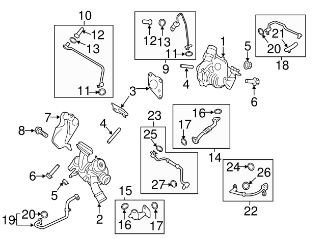 2015-2024 Ford Oil Outlet Tube Gasket FT4Z-6N652-E | TascaParts.com