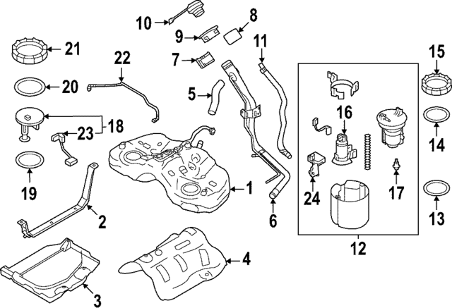 2022-2023 Toyota GR86 Fuel Pump SU003-09065 | Toyota Parts Center