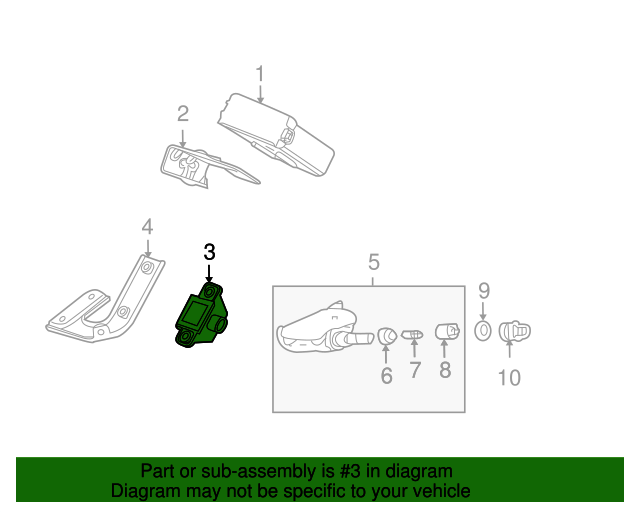 2009-2015 Acura TPMS Antenna 39360-TK4-A01 | OEM Parts Online