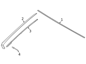 86130-L3000 - Outer Molding 2021-2024 Kia K5 | Kia.Parts Store