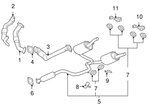 2007-2009 Chevrolet Impala 3-Way Catalytic Converter 25820197 GM ...