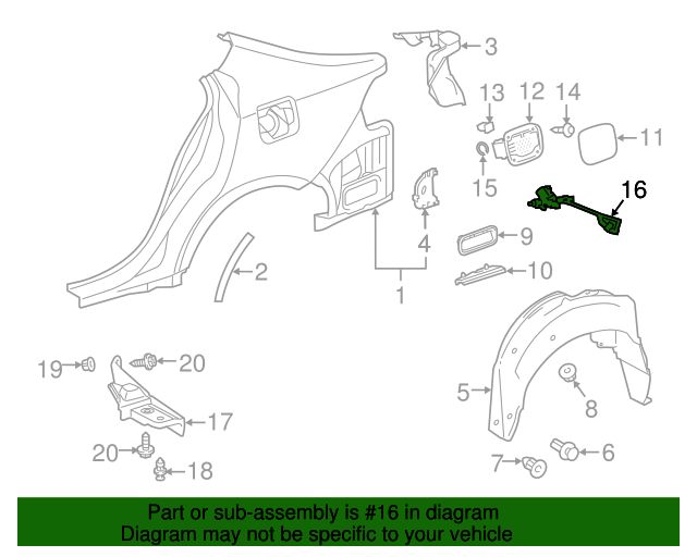2014-2020 Lexus Fuel Filler Door Lock Actuator 77030-53020 | OEM ...