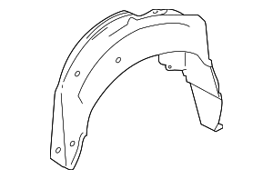 2014-2020 Lexus Wheelhouse Liner 65637-53040 | OEM Parts Online