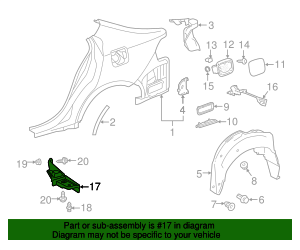 2014-2020 Lexus Rear Shield 57498-53060 | OEM Parts Online