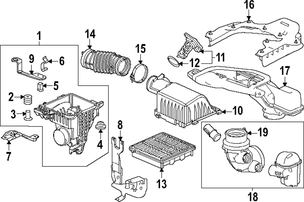 2023-2025 Honda Accord Intake Duct 17250-6NA-A01 | OEM Parts Online