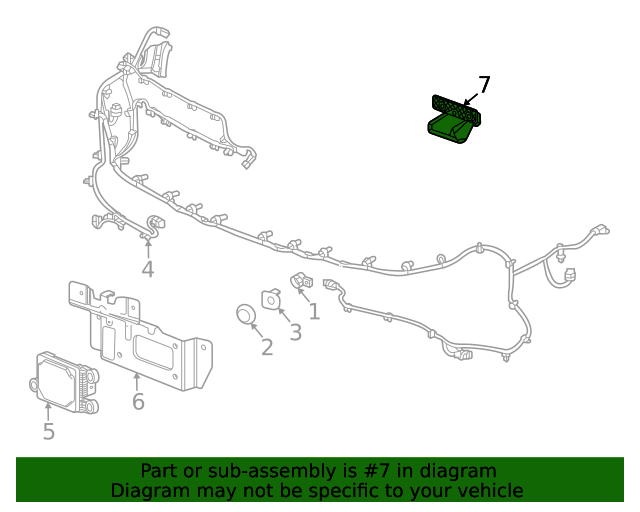 2021-2024 GMC Front View Driver Information Camera 84710882 GM ...