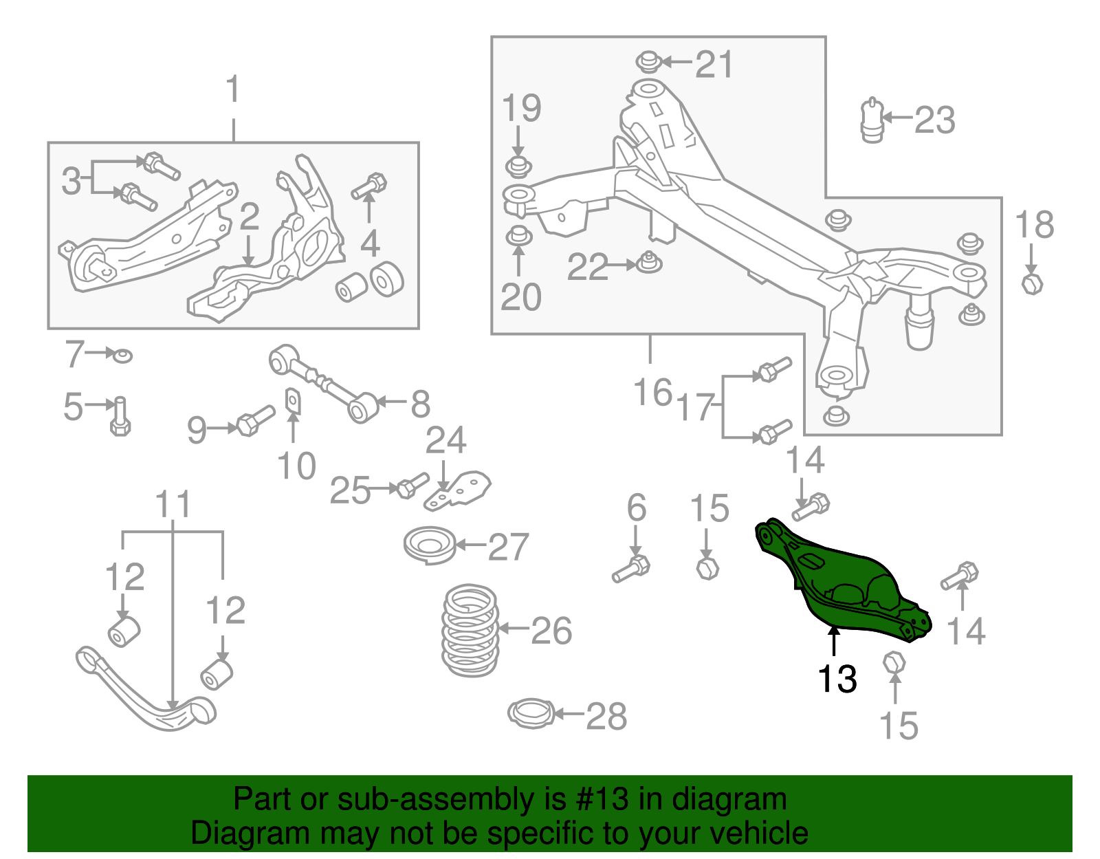 2009-2013 Mazda 6 Lower Control Arm GS3L-28-350B | RealMazdaParts.com
