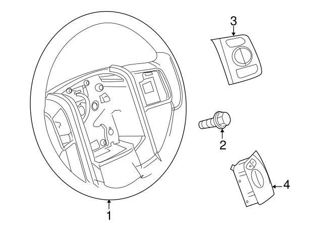 Steering Wheel (7C3Z-3600-CB)|Tascaparts.com | TascaParts.com