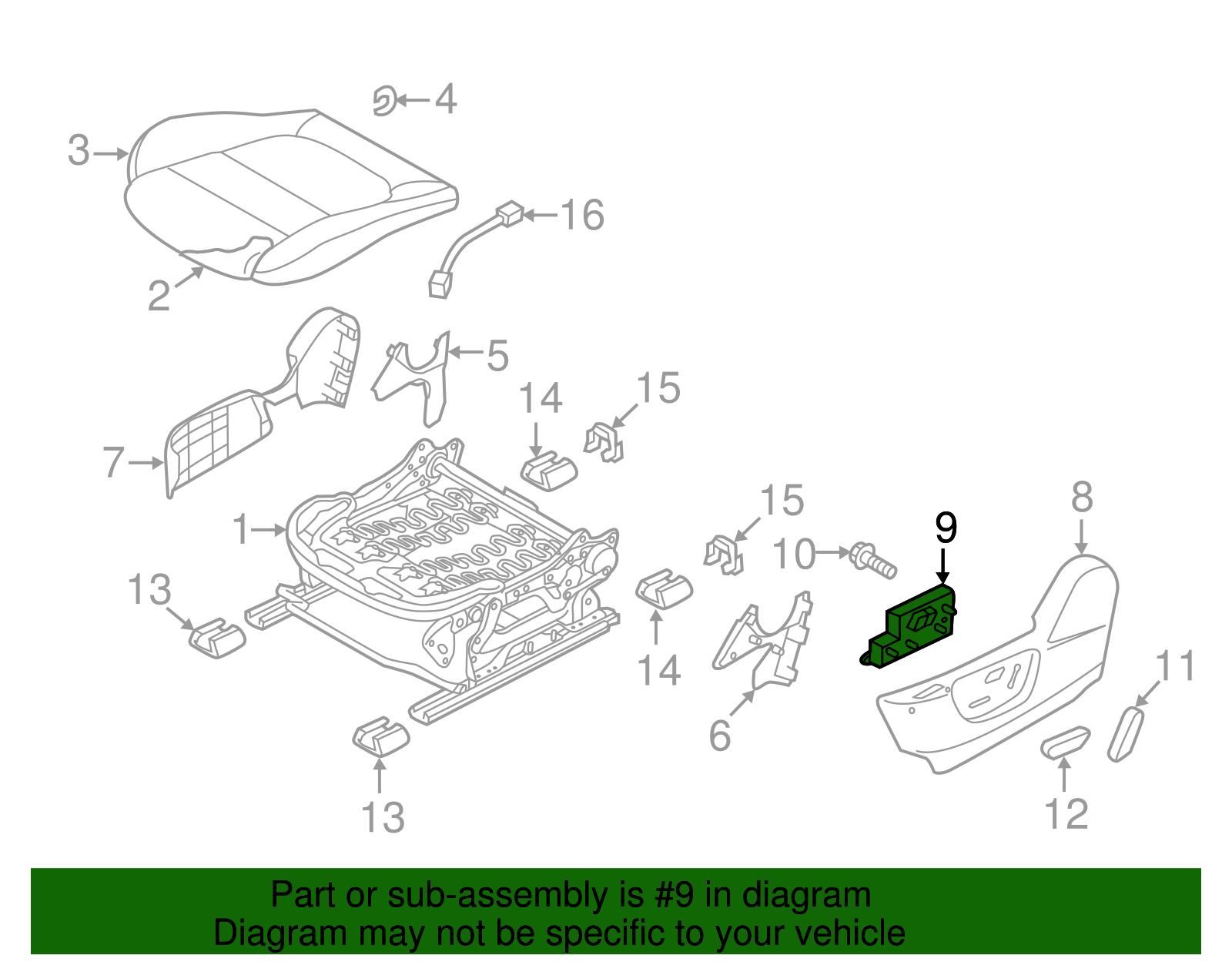 2013-2018 Mazda Switch - Driver's Side (LH) KD37-88-158 | TascaParts.com