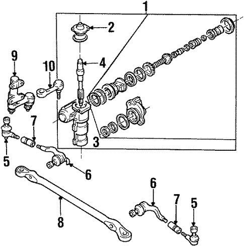 Steering Gear & Linkage for 1999 Mitsubishi Montero | MitsubishiParts.com