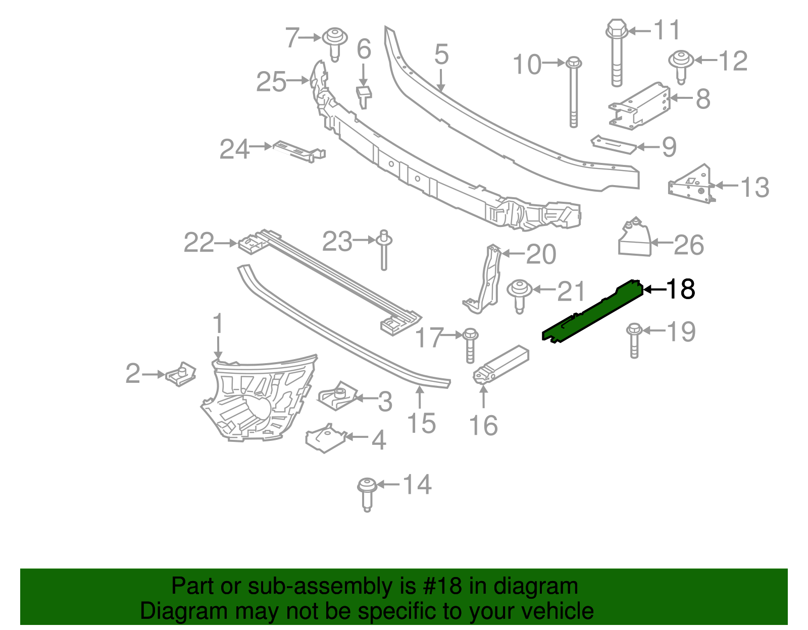 51-11-7-368-482 - High-Quality Bumper Impact Bar Bracket for 2014-2024 ...