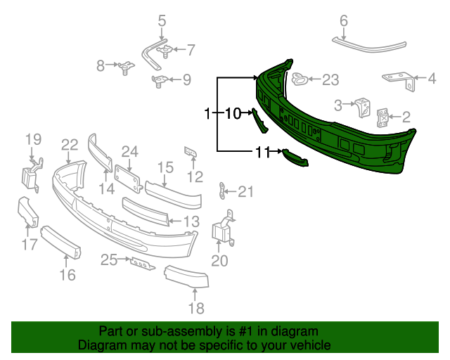 202-880-28-70-67 - Face Bar 1994-1997 Mercedes-Benz | Mercedes-Benz USA ...