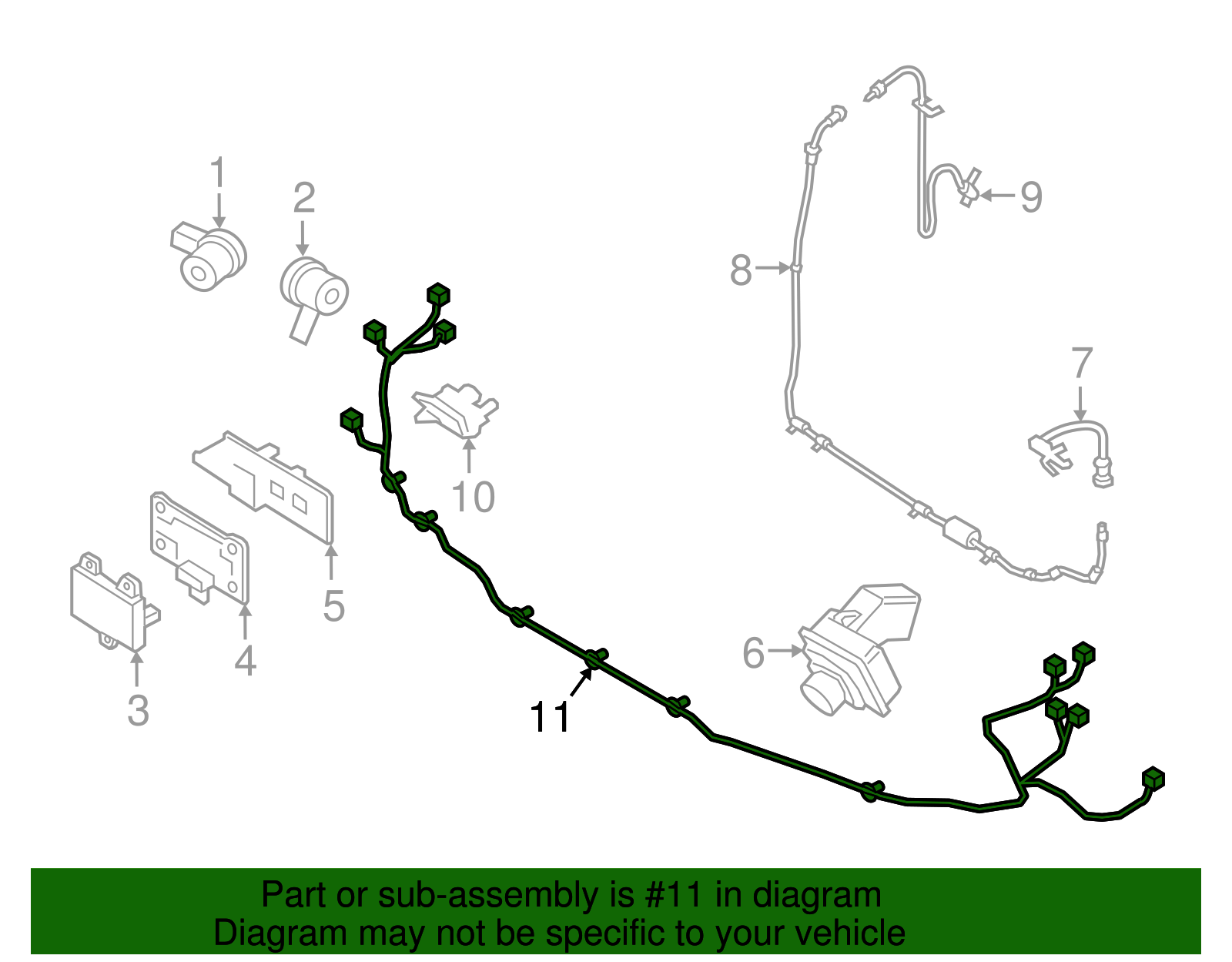 2018-2021 Lincoln Navigator | Wire Harness | JL7Z-15K867-B | Walls ...