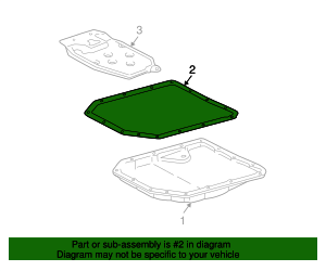 35168-12060 - Transmission Oil Pan Gasket 2003-2008 Toyota ...
