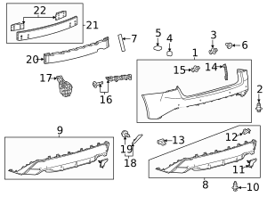 2021-2023 Lexus Bumper Cover Support Rail 52157-53080 | AutoNationParts.com