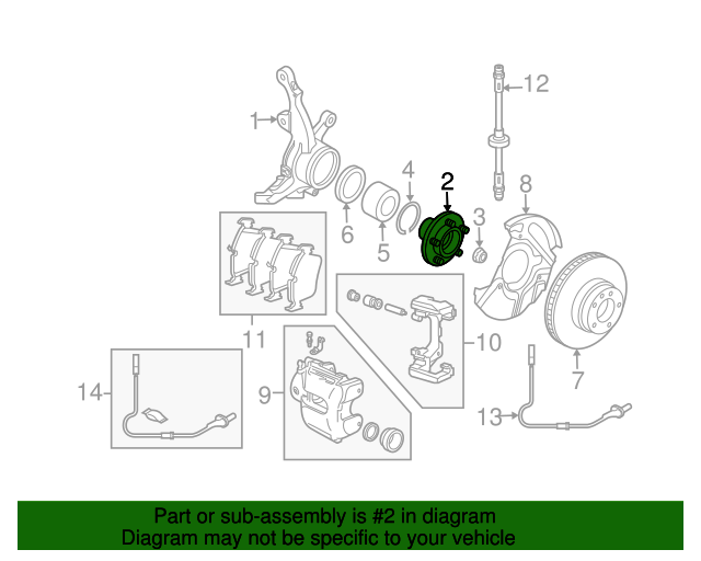 Genuine Hub for 2003-2012 Land Rover Range Rover | Land Rover Part ...
