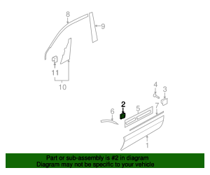 2005-2017 Hyundai Rocker Panel Molding Clip 87756-2E000 | OEM Parts Online