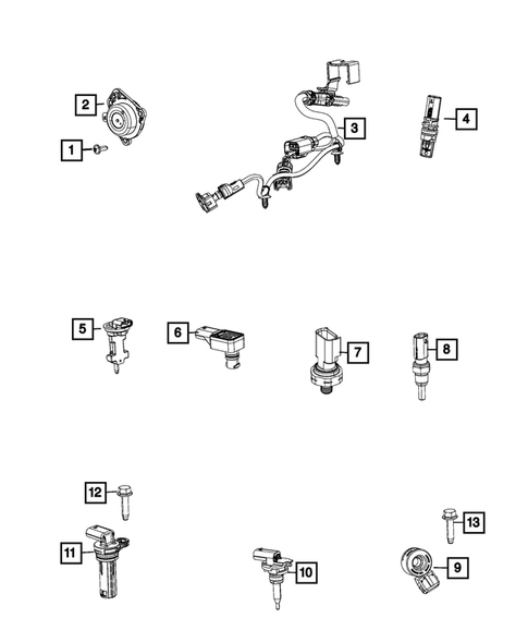 Sensors for 2024 Jeep Grand Cherokee | MOPAR Discounted Parts