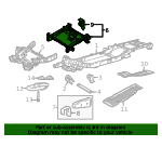2015-2020 Ford F-150 Rear Frame FL3Z-17N775-F | TascaParts.com