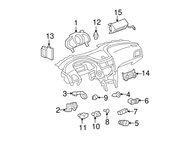 2008-2012 Chevrolet Malibu GM 19370223 Silver Heater and Air ...