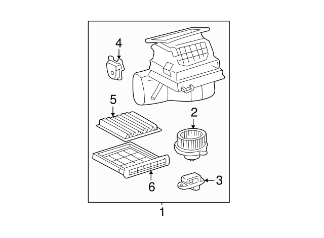 2001-2010 Toyota Cabin Air Filter 88568-52010-83 | OEM Parts Online