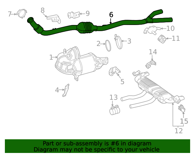 2021-2024 Mercedes-Benz GLE 53 AMG® Exhaust Muffler 167-490-81-03 ...