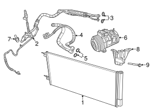 2017-2020 Jeep Compass Condenser 68273402AB | TascaParts.com
