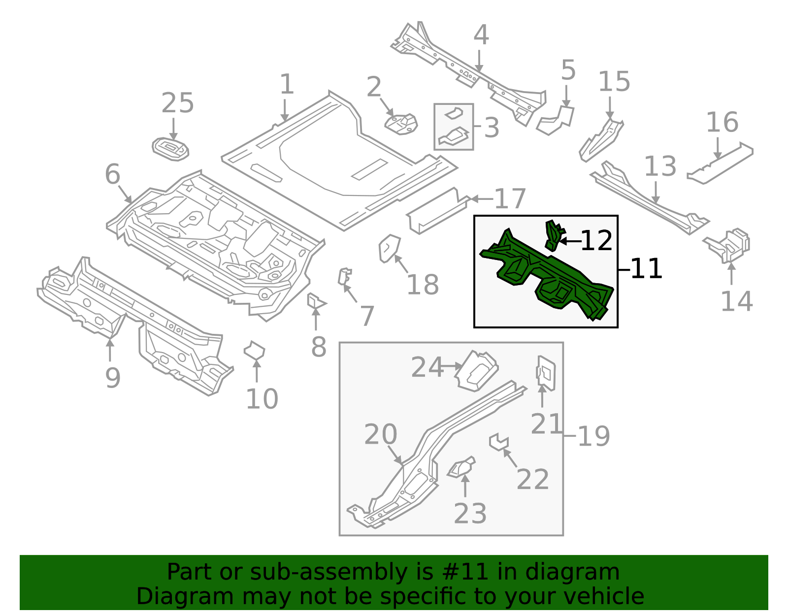 2015-2025 Volkswagen Center Support 5Q0-814-151-A | VW Direct Auto Parts