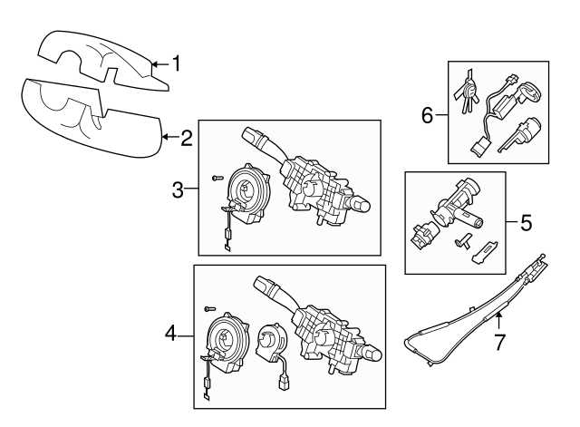 2004-2005 Kia Amanti Multi-Function Switch 93400-3F800 | TascaParts.com