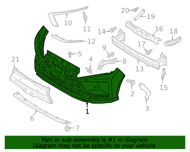 6400K657 - Bumper Cover 2018-2020 Mitsubishi Eclipse Cross | Mitsubishi ...