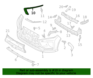 2018-2020 Mitsubishi Eclipse Cross Upper Trim 6407A245 | Mitsubishi ...