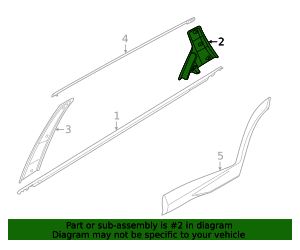 2022-2023 Hyundai Tucson Corner Molding 83270-N9010 | QuirkParts