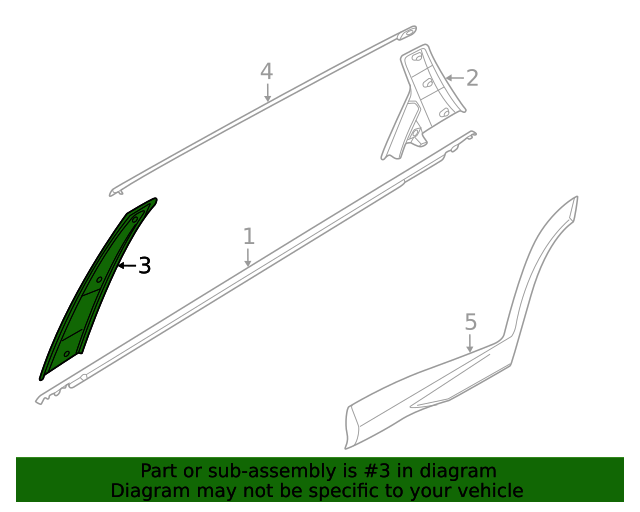 2022-2023 Hyundai Tucson Door Applique 83250-N9010 | OEM Parts Online