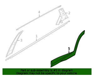 2022-2024 Hyundai Tucson Lower Molding 87721-N9CA0 | HyundaiParts.Online