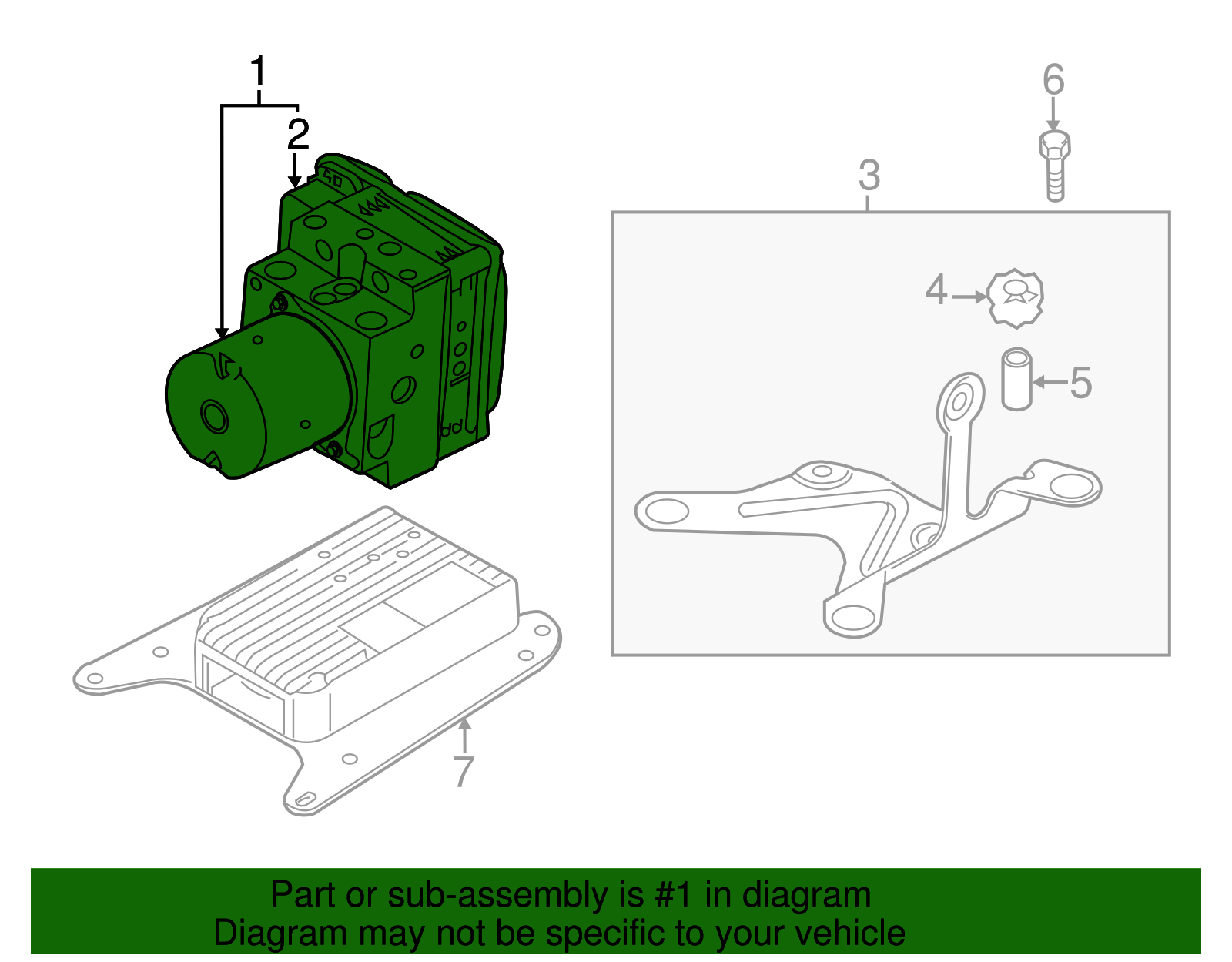 34516876912 - 2011-2019 BMW ABS Control Unit (34-51-6-876-912) | BMW of ...