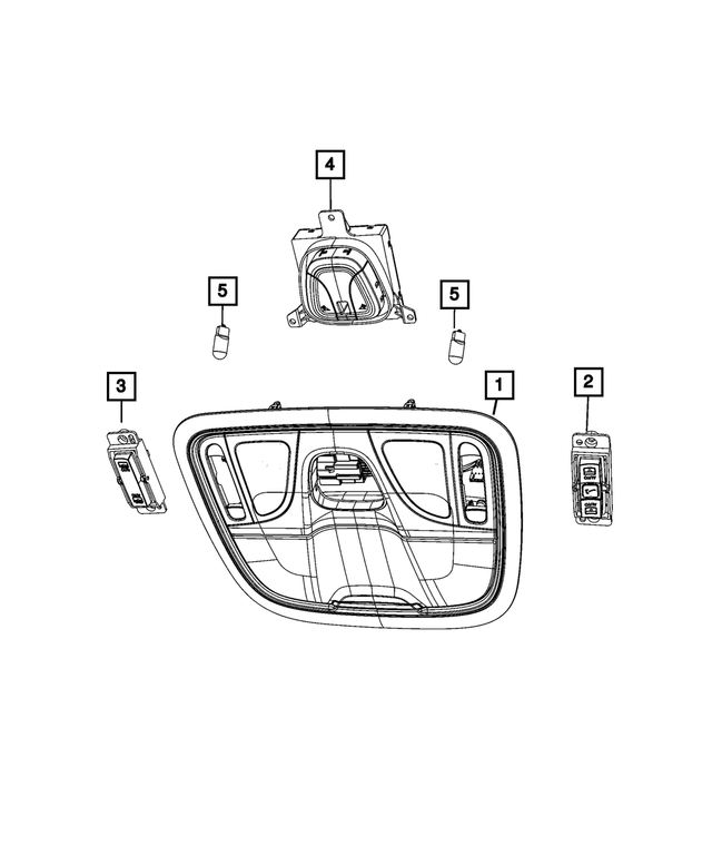 2015-2021 Jeep Cherokee Sunroof Switch 1YU71DX9AB | My Mopar Parts