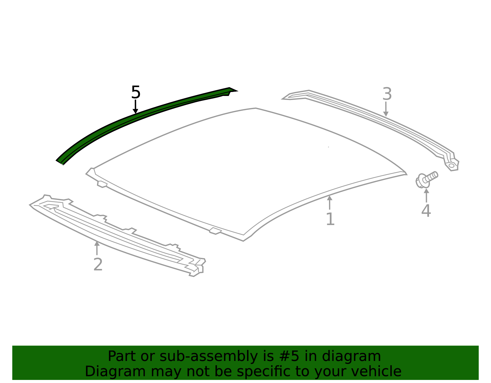 74316-TBG-A01 - 2016-2020 Honda Civic - Molding Assembly L Roof ...