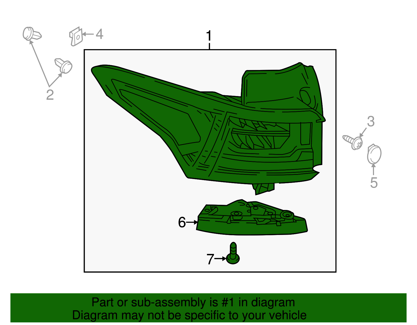 2022-2024 Chevrolet Lamp 86785340 | GM Parts Center