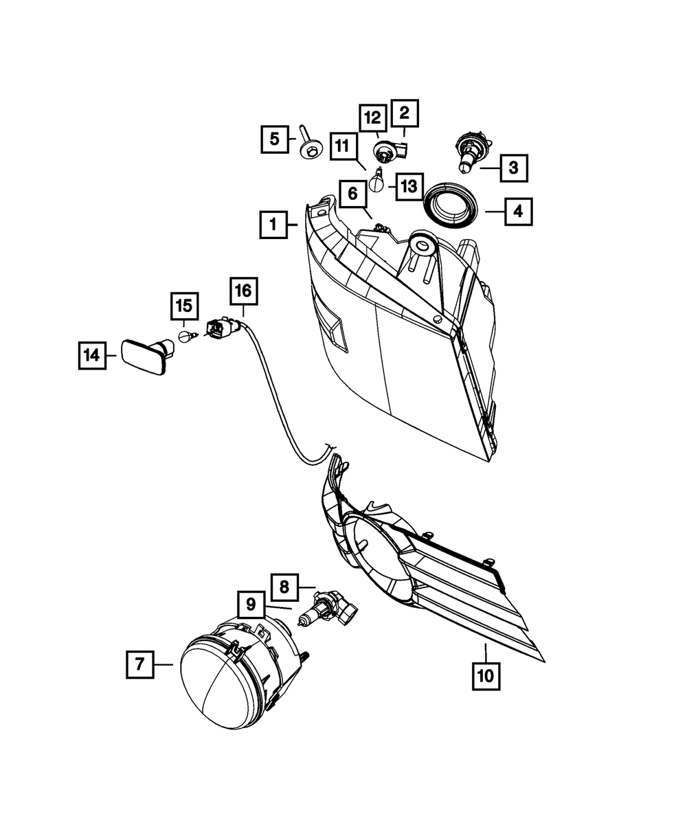 2005-2020 Mopar Side Repeater Lamp 4806224AE | My Mopar Parts