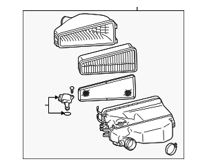 17700-0P013 - Air Cleaner Assembly 2003-2015 Toyota | Longo Toyota Parts