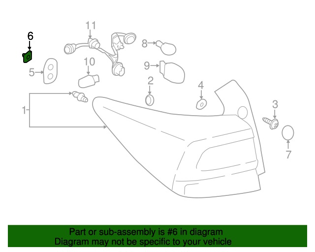 2015-2024 Subaru Tail Lamp Grommet 909220013 | Subaru Parts Store