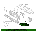2012-2015 Audi Outer Grille 4G0-807-681-9B9 | Genuine Audi Parts