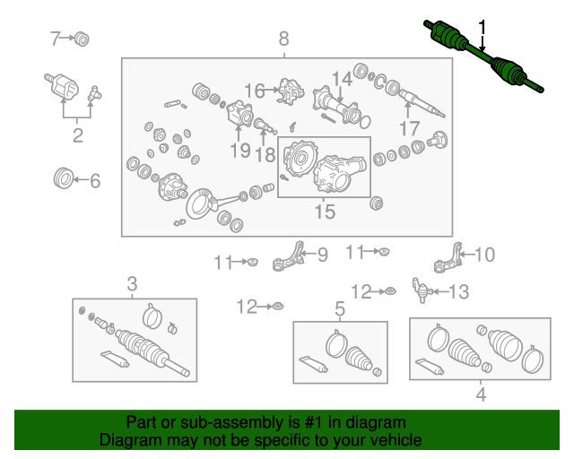 43430-04020 - Axle Assembly - 1995-2004 Toyota Tacoma | Nucar Toyota of ...