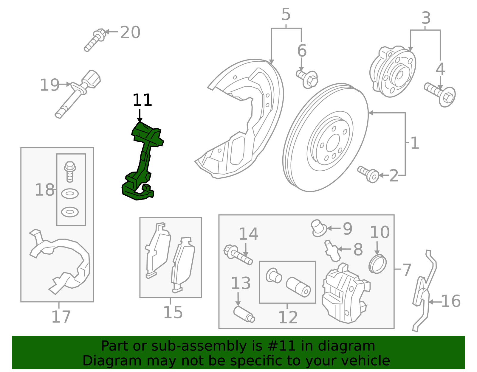 2016-2025 Volvo Caliper Support 36003713 | TascaParts.com