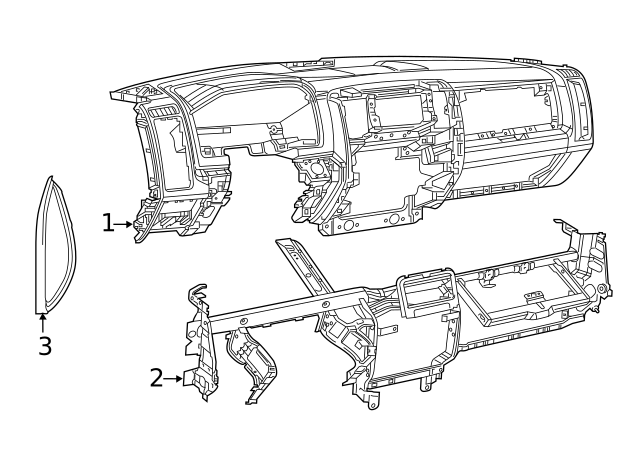 2019-2020 Ram Instrument Panel 6WN51TX7AA | TascaParts.com