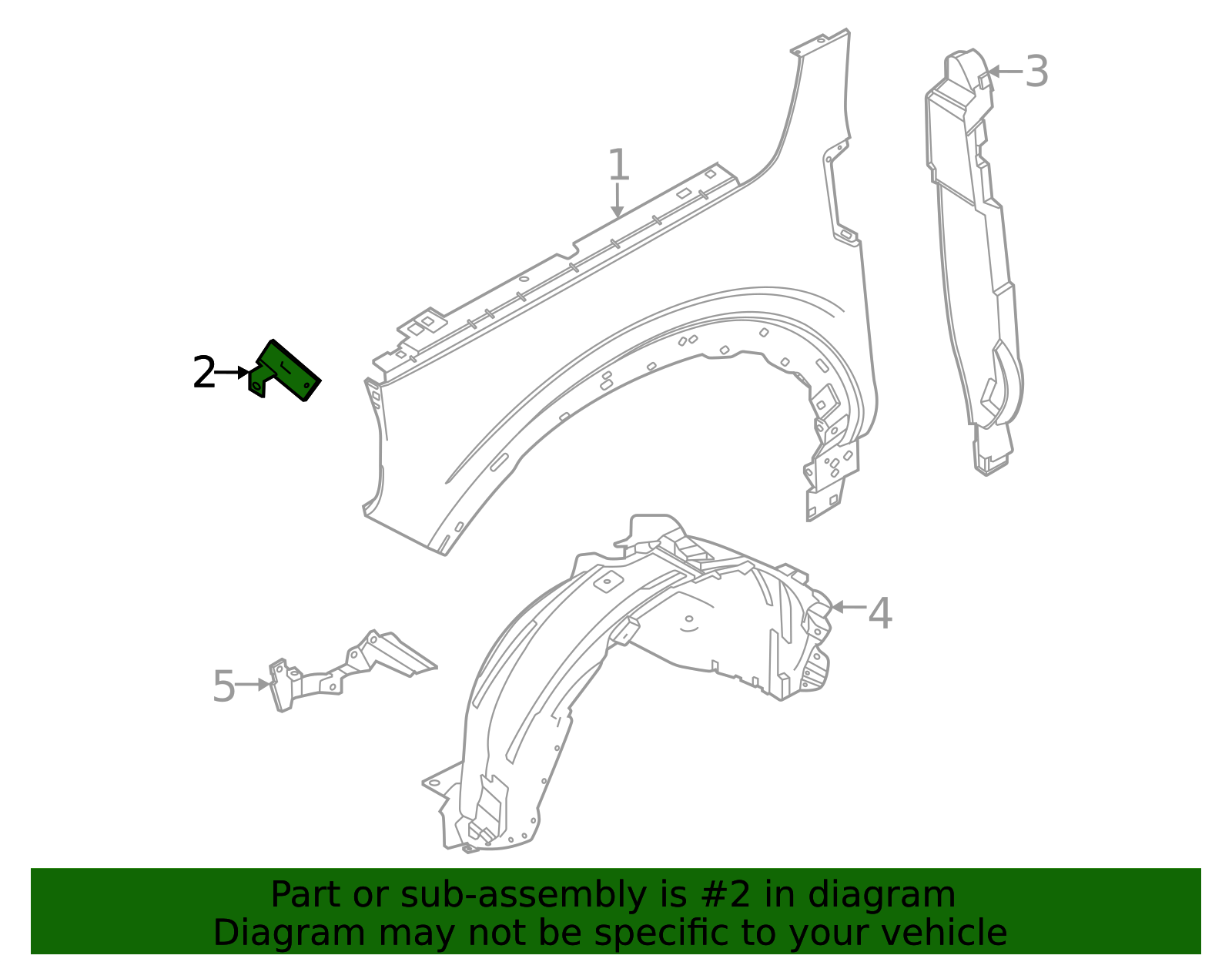 2021-2024 Ford Bronco Sport Front Mount M1PZ-16072-B | Ford OEM Parts ...