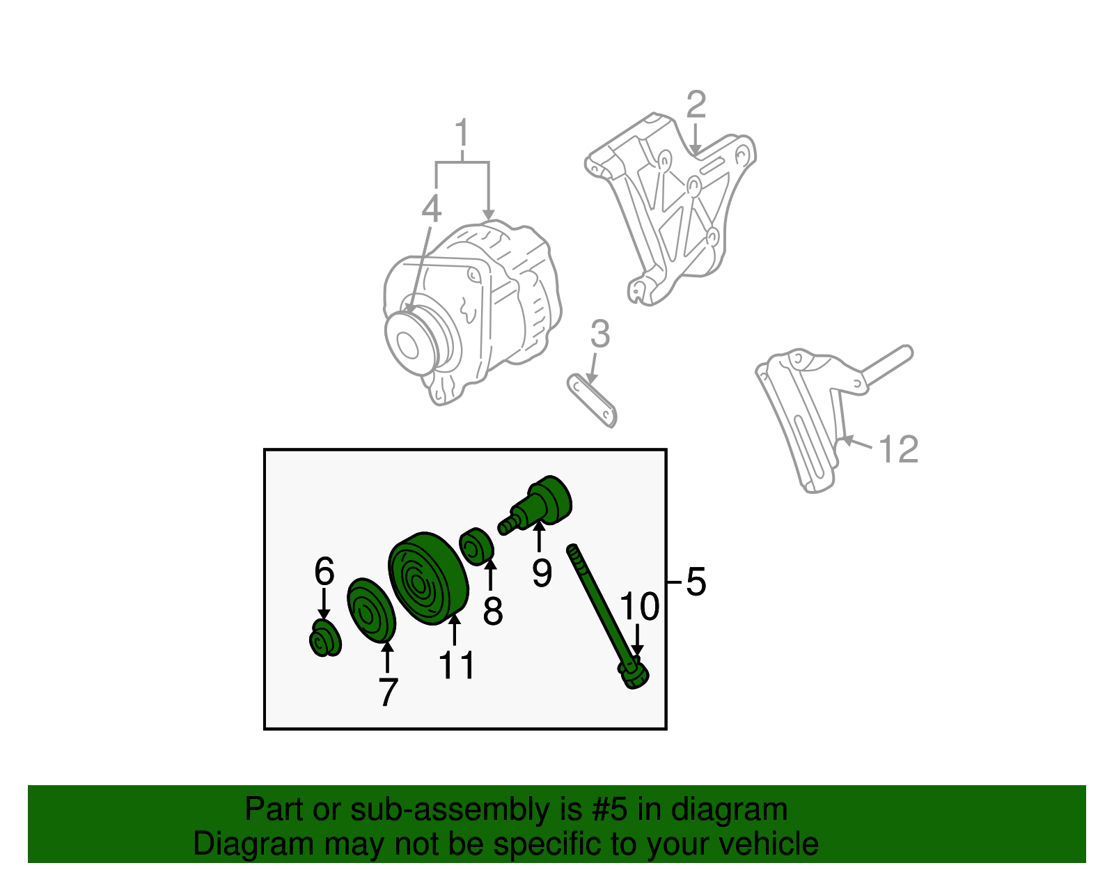 1996-2000 Nissan Pathfinder Idler Pulley 11945-0W002 | My Nissan Part